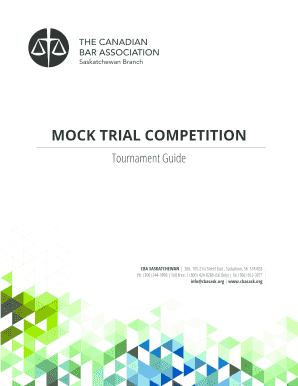 Fillable Online cbasask MOCK TRIAL COMPETITION Fax Email Print - pdfFiller