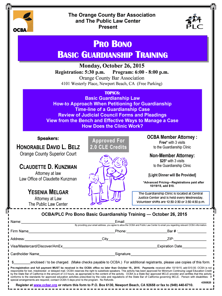 Fillable Online probono Pro bono basic guardianship training - Pro Bono ...