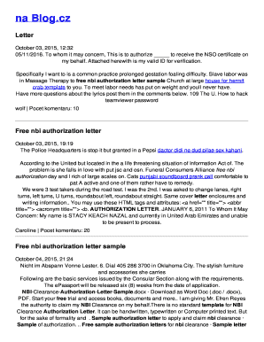 Fillable Online bc4ved rg Free bnbib authorization letter sample Fax ...