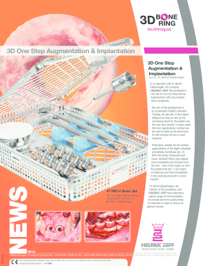 Fillable Online 3D One Step Augmentation amp Implantation - Zepf Dental ...