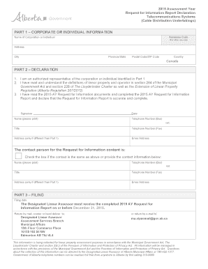 Fillable Online municipalaffairs alberta RFI Report Declaration Form - Alberta Municipal Affairs ...