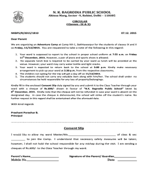 Circular For School Picnic - Fill Online, Printable, Fillable, Blank ...