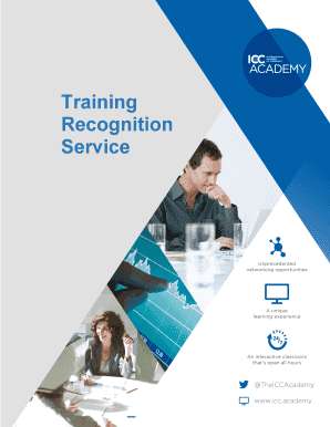 Fillable Online icc Training Recognition Service Final - bICCb ...