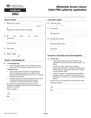 Fillable Online humanservices gov Initial PBS authority application Fax ...