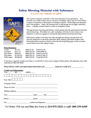 Fillable Online I am safe order formdoc Fax Email Print - pdfFiller
