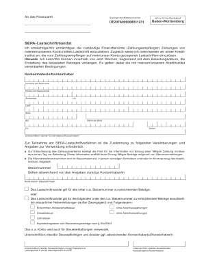 Fillable Online fa-schorndorf Information zur Teilnahme am SEPA ...