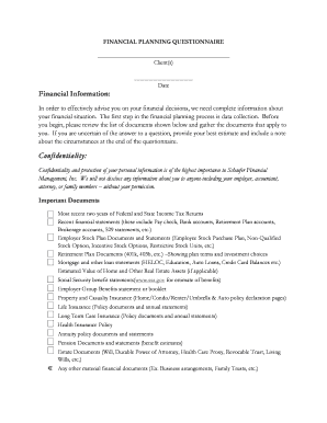 Fillable Online Financial Questionnaire Version 2docx Fax Email Print ...