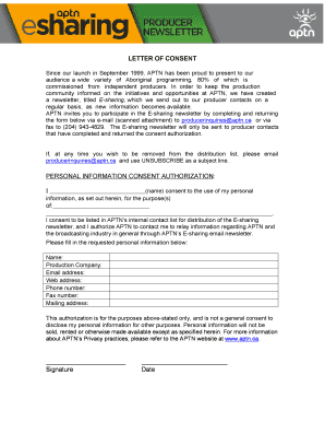 Fillable Online e-sharing consent form Fax Email Print - pdfFiller