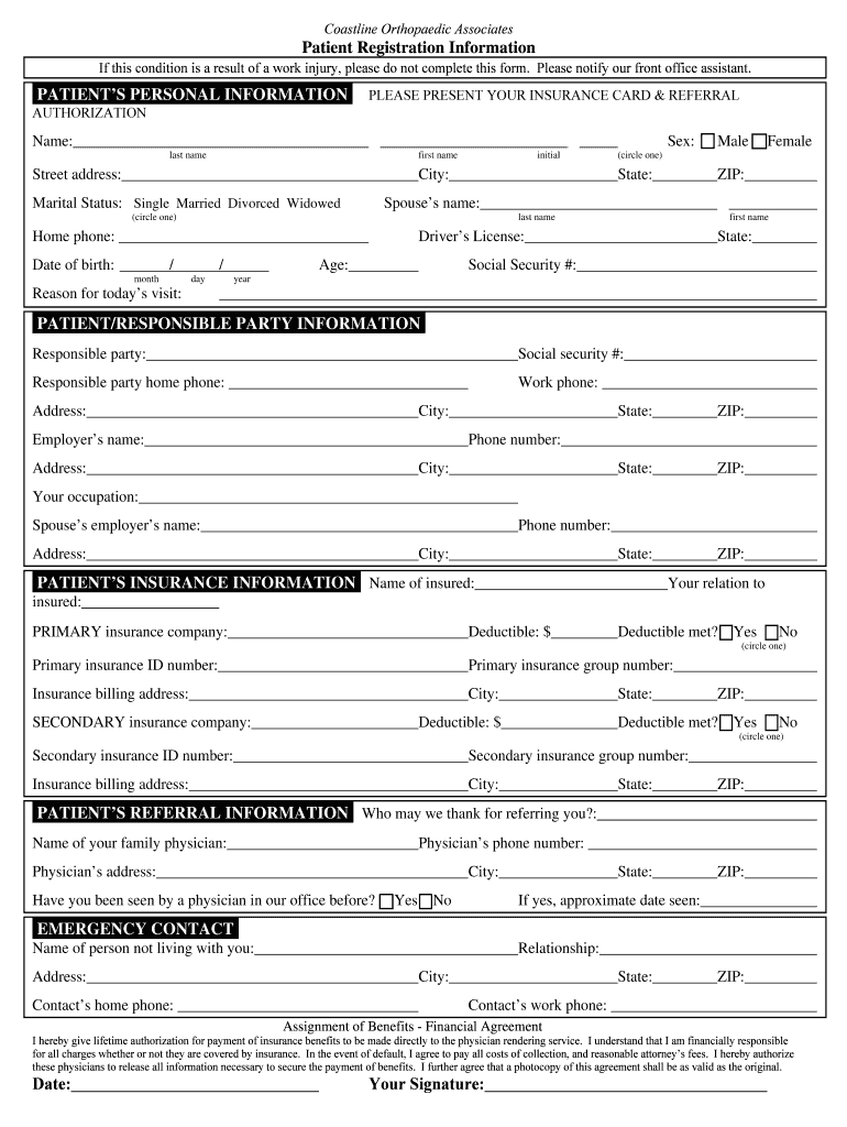 Fillable Online Internet New Pateint Formdoc Fax Email Print - pdfFiller