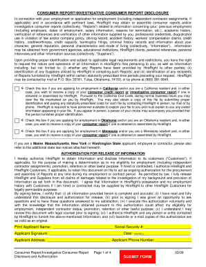 Fillable Online FCRA Disclosure and Release-Generic 3 Fax Email Print ...