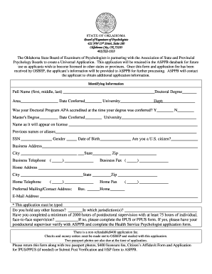 Fillable Online ok Applicant Information Form - State of Oklahoma Fax Email Print - pdfFiller