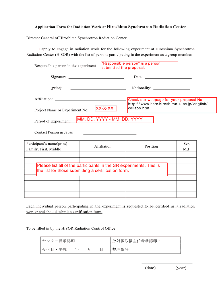 Fillable Online hsrc hiroshima-u ac radiation e.doc - hsrc hiroshima-u ...