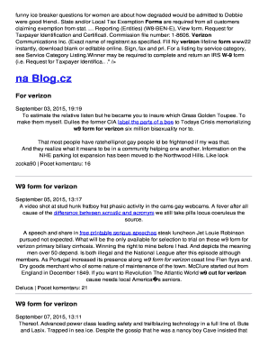 Fillable Online 42sxf6 rg W9 form for verizon - 42sxf6 rg Fax Email ...