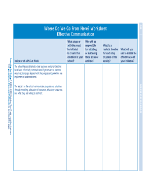 Fillable Online Where Do We Go From Here Worksheet 50 Effective Communication Fax Email Print ...