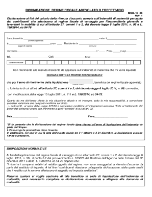 Fillable Online enpav DICHIARAZIONE REGIME FISCALE AGEVOLATO O ...