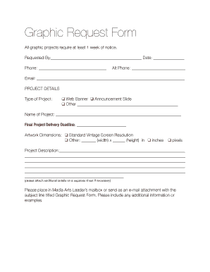 Fillable Online swn Graphic Request Form - bswnbborgb Fax Email Print ...