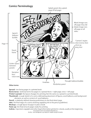 Fillable Online Comics Terminology Fax Email Print - pdfFiller