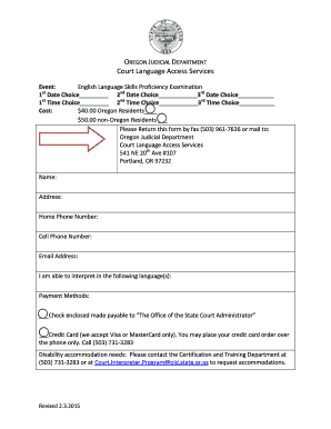 Fillable Online publications ojd state or Please Return this form by ...