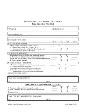 Fillable Online mcrfd Fire Department Final Inspection Form - mcrfd Fax ...