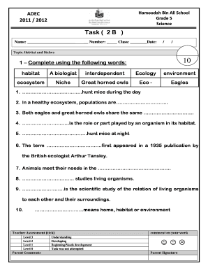 Fillable Online 1 Complete using the following words Fax Email Print ...