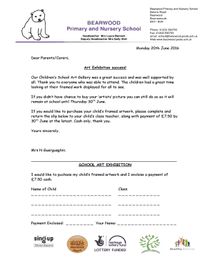 Fillable Online bearwood poole sch Bournemouth BEARWOOD Primary and ...