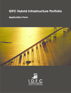 Fillable Online IDFC HIP - Application Form with changes 200509 Fax ...