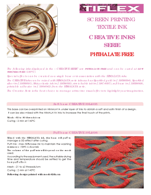 Tiflex Plastisol - Fill Online, Printable, Fillable, Blank | pdfFiller