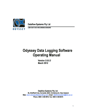 Odyssey Data Logging Software - Fill Online, Printable, Fillable, Blank ...