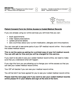 Fillable Online fromemedicalpractice co Patient Consent Form for Online ...