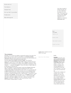 Fillable Online hvpbr Humana appeals form - bhvpbrbbxyzb Fax Email ...