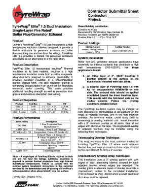 Fillable Online Contractor Submittal Sheet Contractor: Project ...