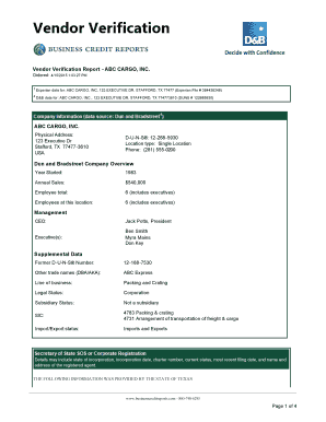 Fillable Online Sample - Business Credit Reports Fax Email Print ...