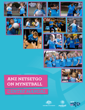 Fillable Online netsetgo asn ANZ bNetSetGOb on MyNetball Centre Manual ...