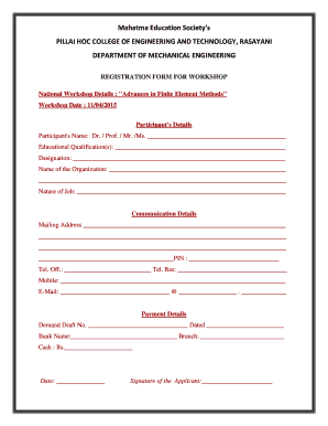 Fillable Online phcet ac Mahatma Education Societys PILLAI HOC COLLEGE OF ENGINEERING AND ...