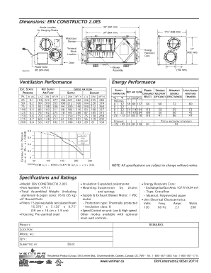 Fillable Online Prod. Sheet AVS ERV Constructo 2.0ES (12 07) Fax Email Print - pdfFiller