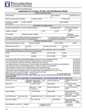 Fillable Online Application For License, Permit, and Miscellaneous ...