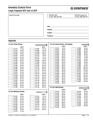 Fillable Online Inventory Control Form - bWordPressbbcomb Fax Email ...
