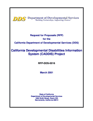 Fillable Online California Developmental Disabilities Information ...