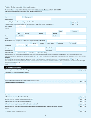 Fillable Online hcf com Travel medical appraisal form Fax Email Print ...