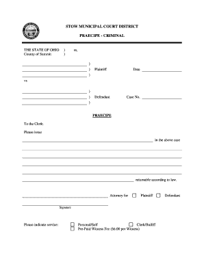 Fillable Online PRAECIPE--Criminal.docx Fax Email Print - pdfFiller