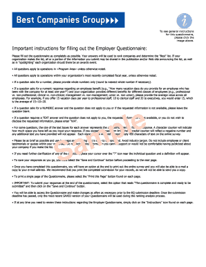 Fillable Online To see general instructions for this questionnaire ...