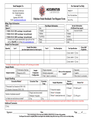 Fillable Online Ethylene Oxide Residuals Test Request Form - Accuratus ...