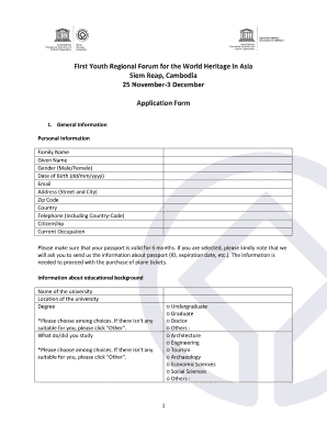 Fillable Online PDF application form - UNESCO World Heritage Centre Fax ...