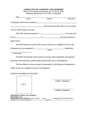 Waiver Of Exclusion Ground Philippines - Fill and Sign Printable ...