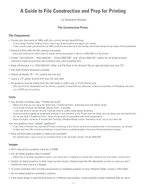 Fillable Online A Guide to File Construction and Prep for Printing ...