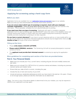 Fillable Online screening dcsi sa gov Applying for bscreeningb using a ...