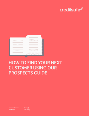 Fillable Online HOW TO FIND YOUR NEXT CUSTOMER USING OUR PROSPECTS ...