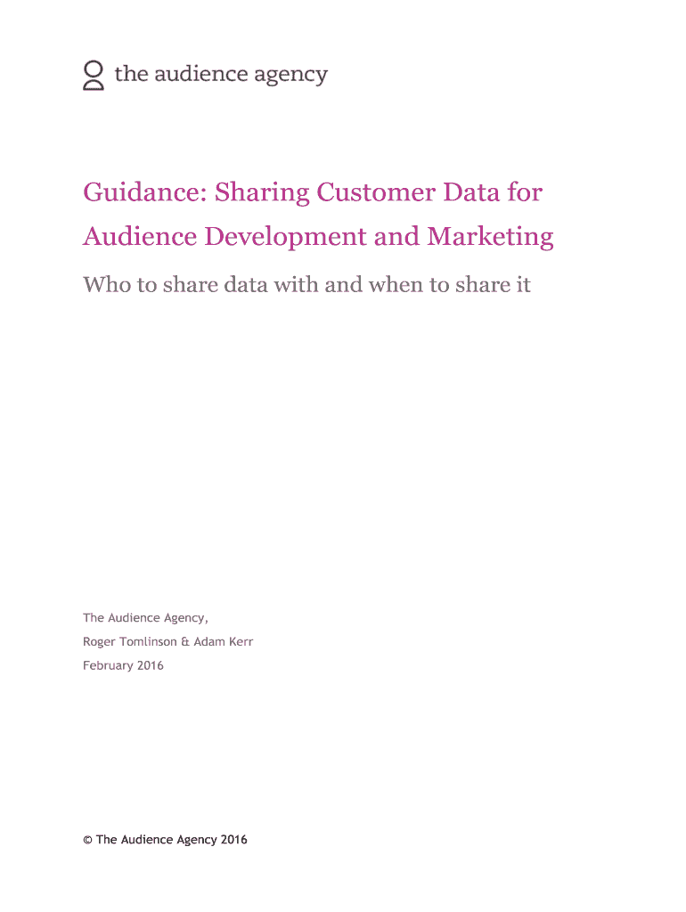 Fillable Online audiencedatasharing Sharing Customer Data for Audience ...