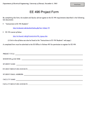 Fillable Online ee hawaii A completed form must be submitted to the EE ...