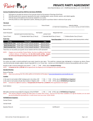 Fillable Online PRIVATE PARTY AGREEMENT www Fax Email Print - pdfFiller